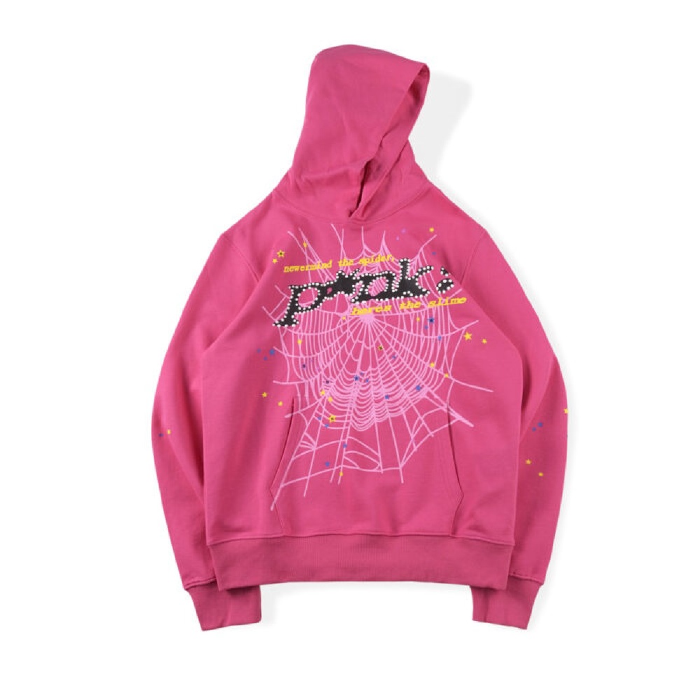 Pink! Black Sp5der Hoodie | Sp5der